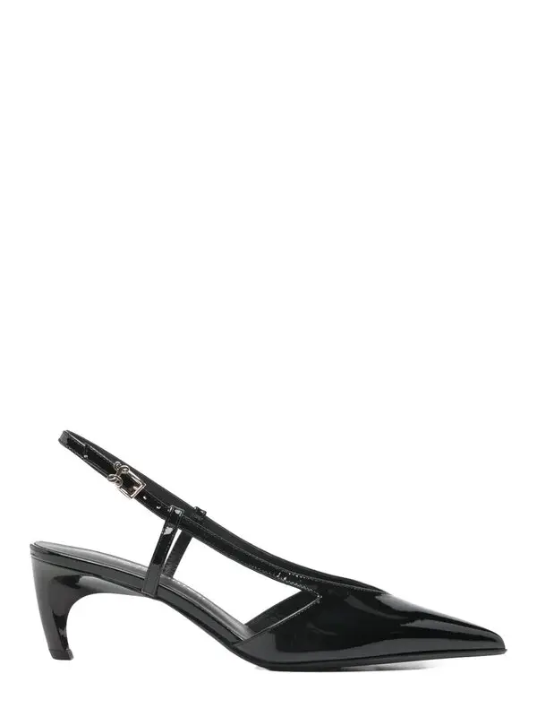 SERGIO LEVANTESI Eva Slingback Pointed Pumps - Black