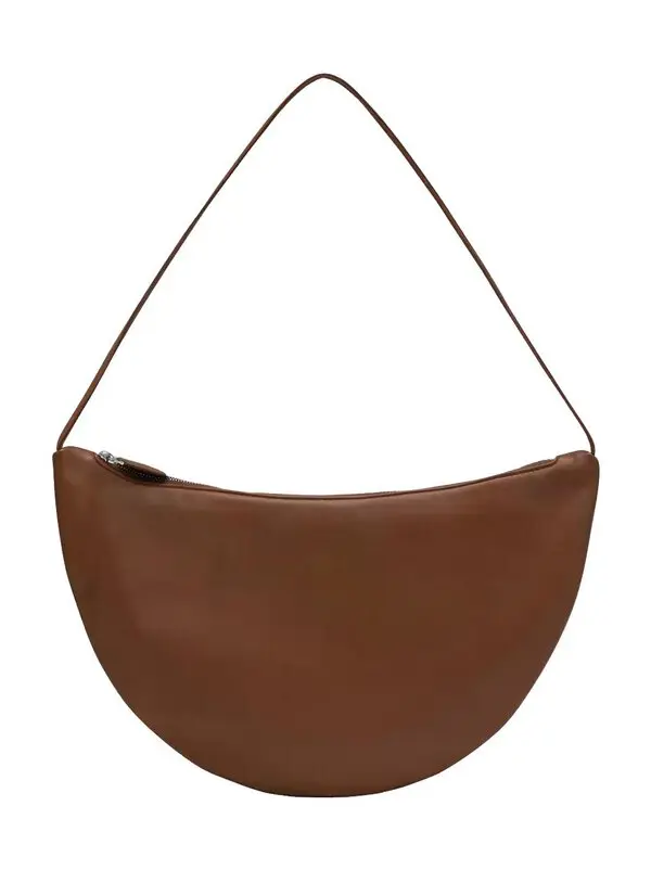 THE ROW Small Izzy Zip Shoulder Bag - Brown
