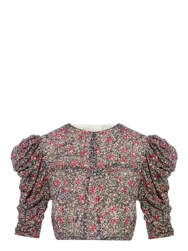 MARANT ETOILE Silva Floral-pattern Blouse - Red