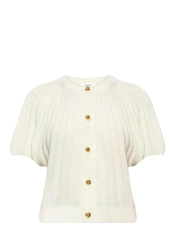 FRAME Buttoned Cardigan - Neutrals