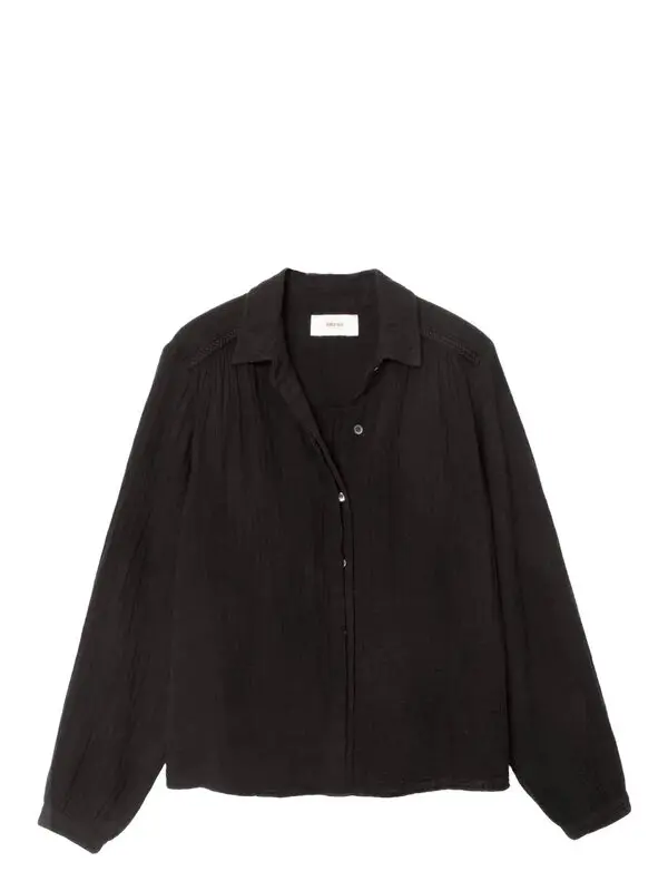 Xirena Julianne Gathered Shirt - Black