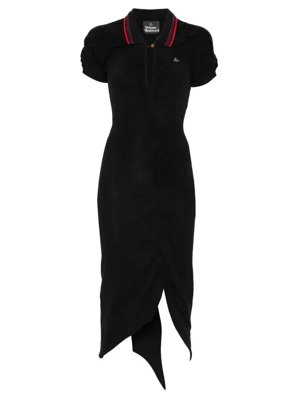 VIVIENNE WESTWOOD Pulling Ruffled Midi Dress - Black