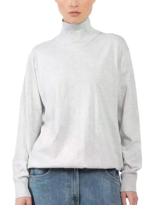 Tibi Roll-neck Sweater - Grey