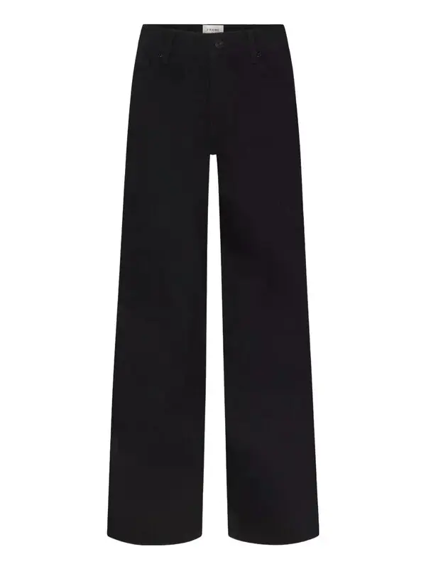 FRAME Le Slim Wide-leg Jeans - Black