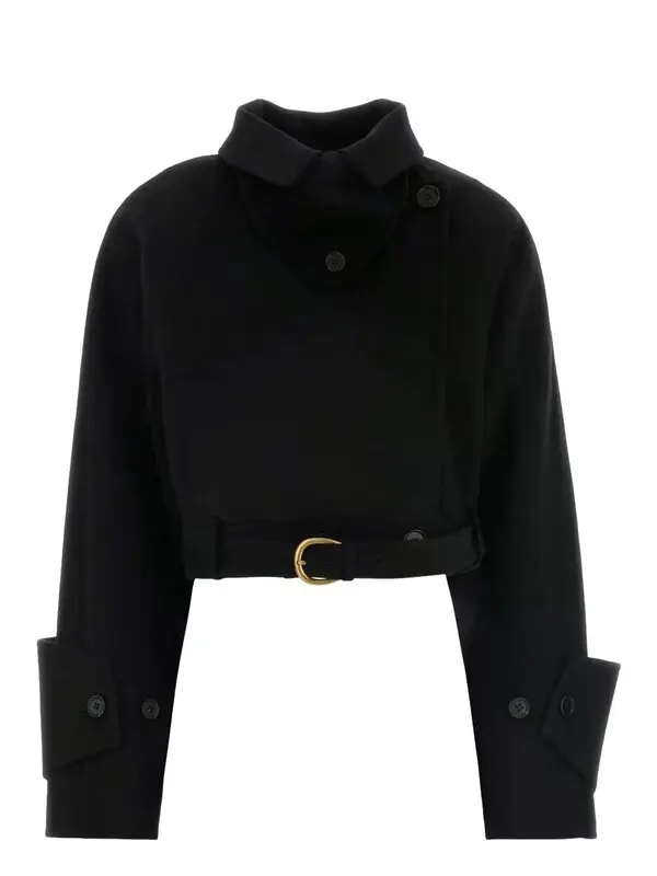 Chloé Belted Wool Jacket - Black