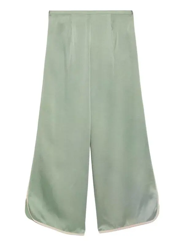 FORTE_FORTE Pleated Trousers - Green