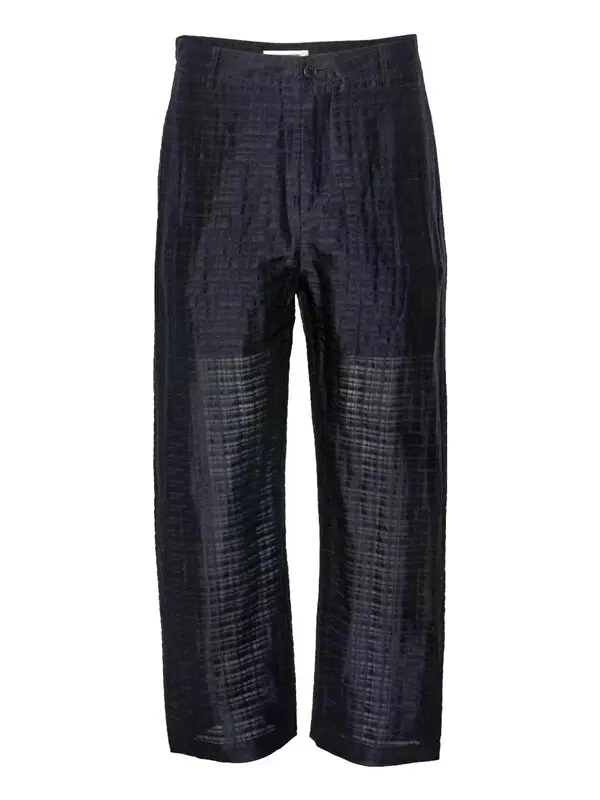 Henrik Vibskov Button Grid Trousers - Blue