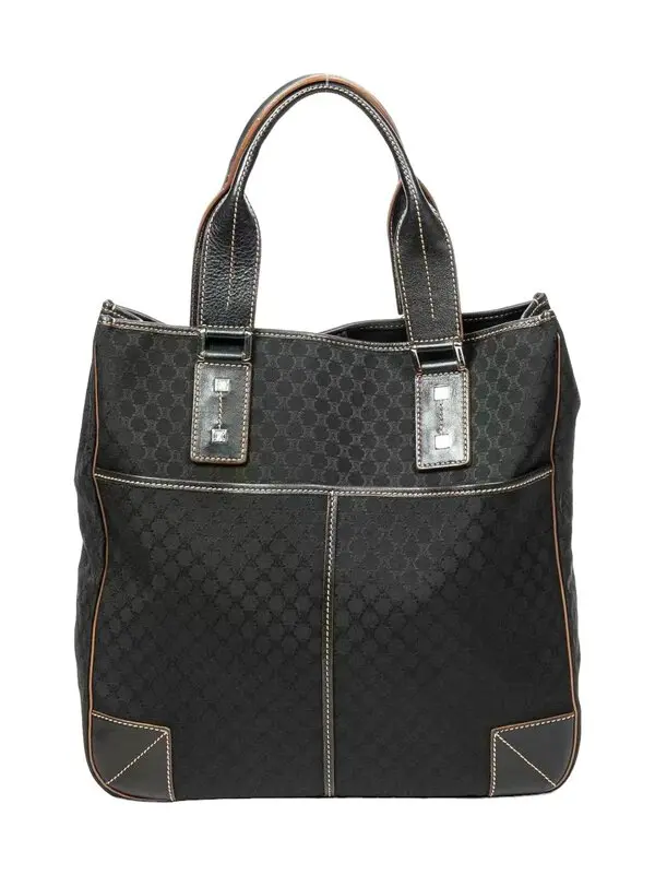 Celine Macadam-print Tote Bag - Black