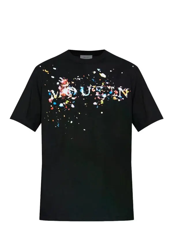 Alexander McQueen Confetti-detail T-shirt - Black