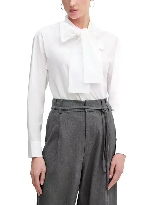 PEDRO DEL HIERRO Bow-detail Shirt - White