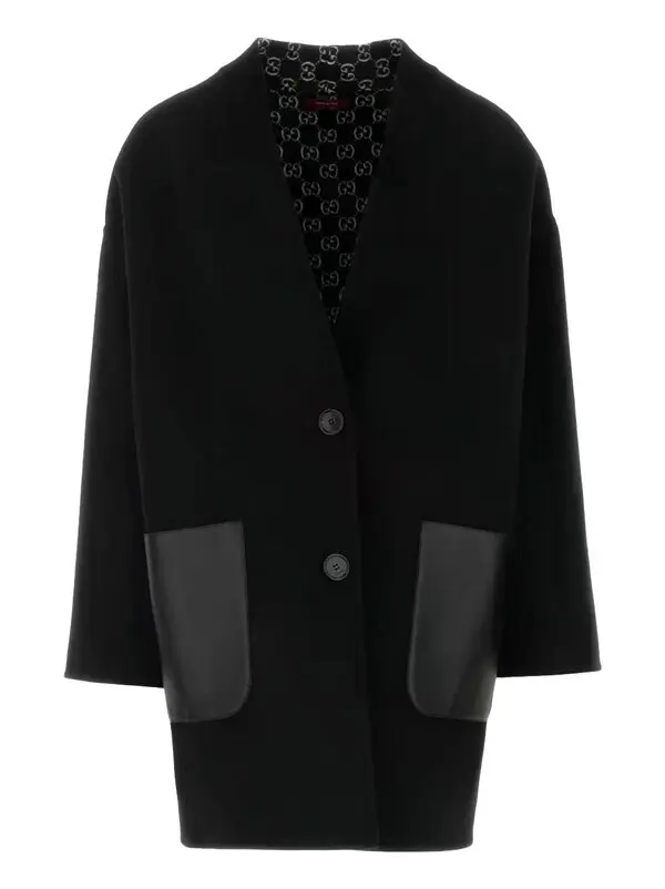 Gucci Reversible Panelled Coat - Black