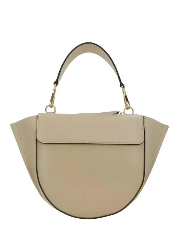 WANDLER Small Hortensia Leather Tote - Neutrals