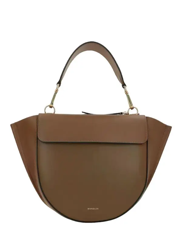 WANDLER Hortensia Leather Tote - Brown
