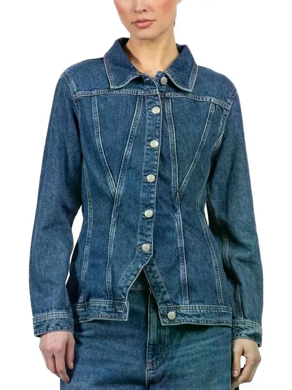 DL1961 Peplum Denim Jacket - Blue