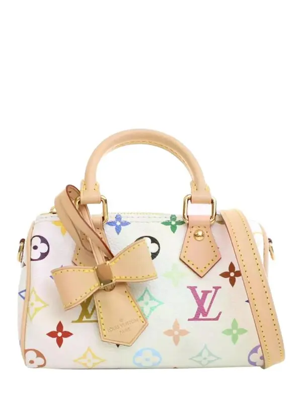 LOUIS VUITTON Monogram Multicolore Nano Speedy Bandouliere Satchel - Multicolour