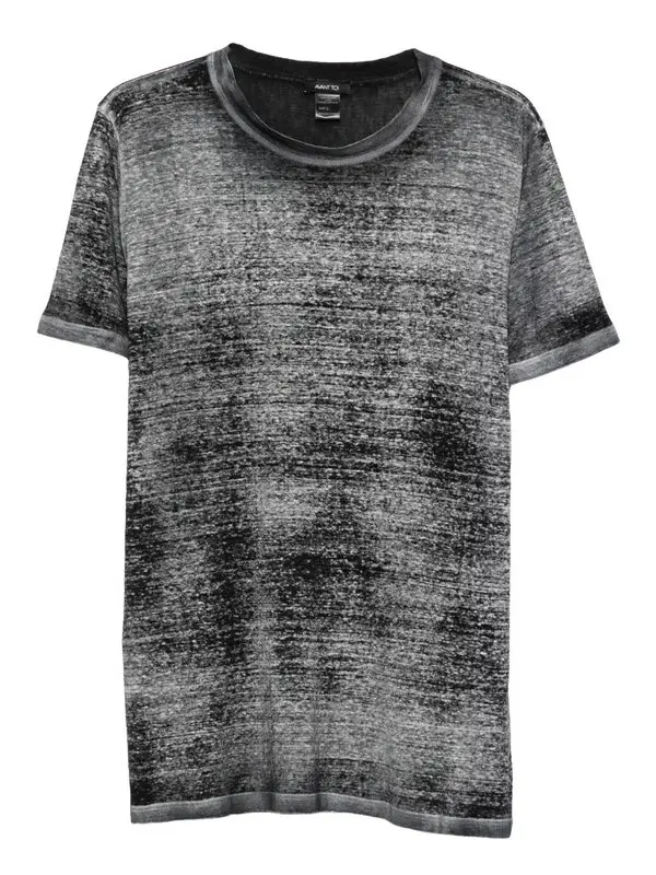 Avant Toi Round-neck Graphic T-shirt - Grey