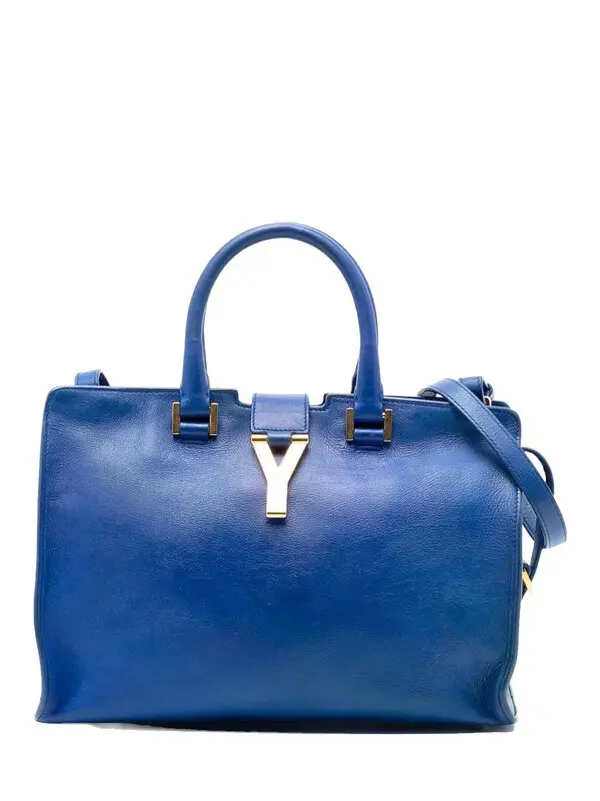 Saint Laurent 2013 Small Cabas Chyc Satchel - Blue