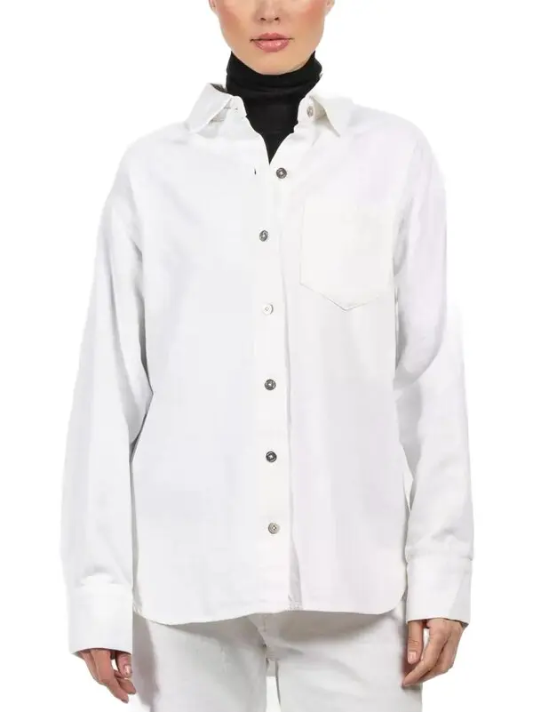 DL1961 Chest-pocket Shirt - White