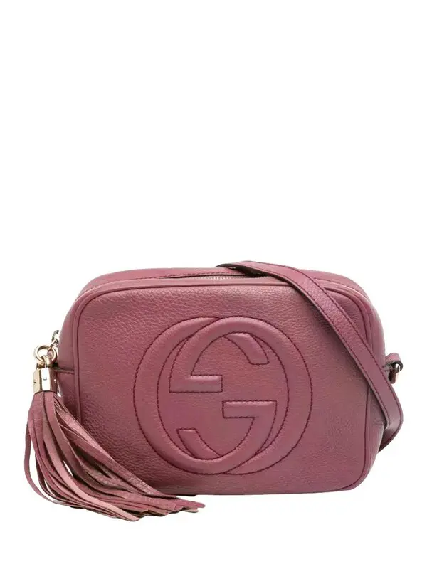 Gucci Leather Soho Disco Crossbody Bag - Pink