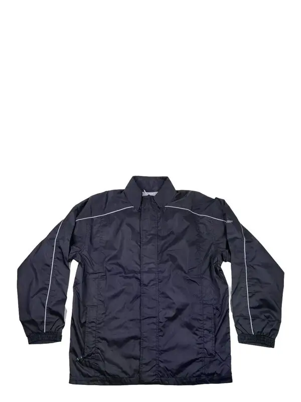 StÜssy Sleeve Logo Windbreaker Shirt Jacket - Black