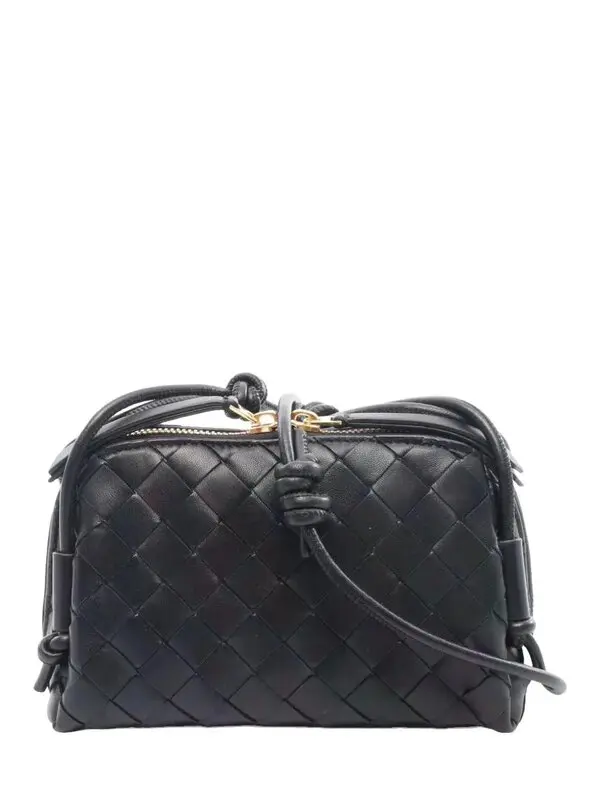 Bottega Veneta Mini Intrecciato Concert Crossbody Bag - Black