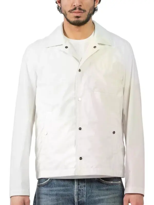 Herno Button Flap Pocket Jacket - White