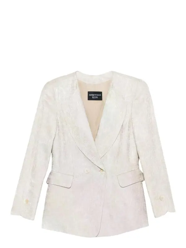 Emporio Armani Double-breasted Blazer - Neutrals