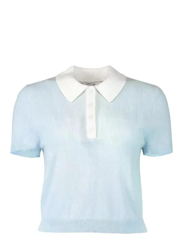 Simkhai Sanders Polo Top - Blue