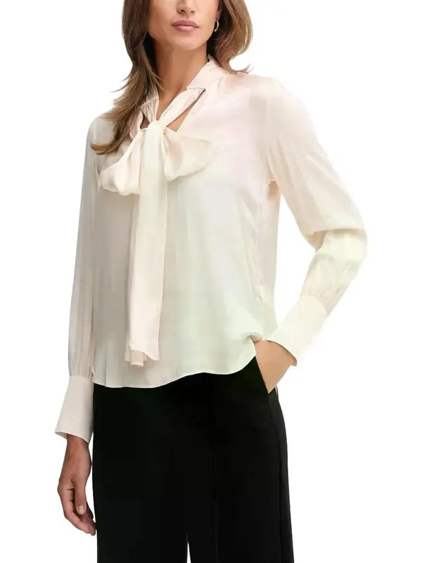 PEDRO DEL HIERRO Tie-neck Blouse - Neutrals