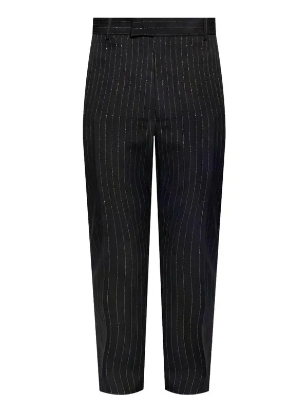 Alexander McQueen Pinstripe Trousers - Black