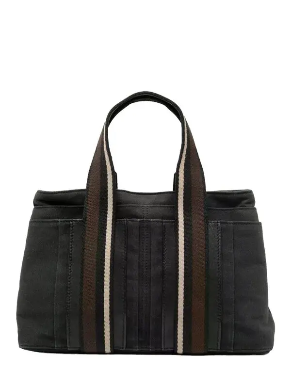 Hermès 1990-2010 Canvas Sac Troca Horizontal Pm Handbag - Black