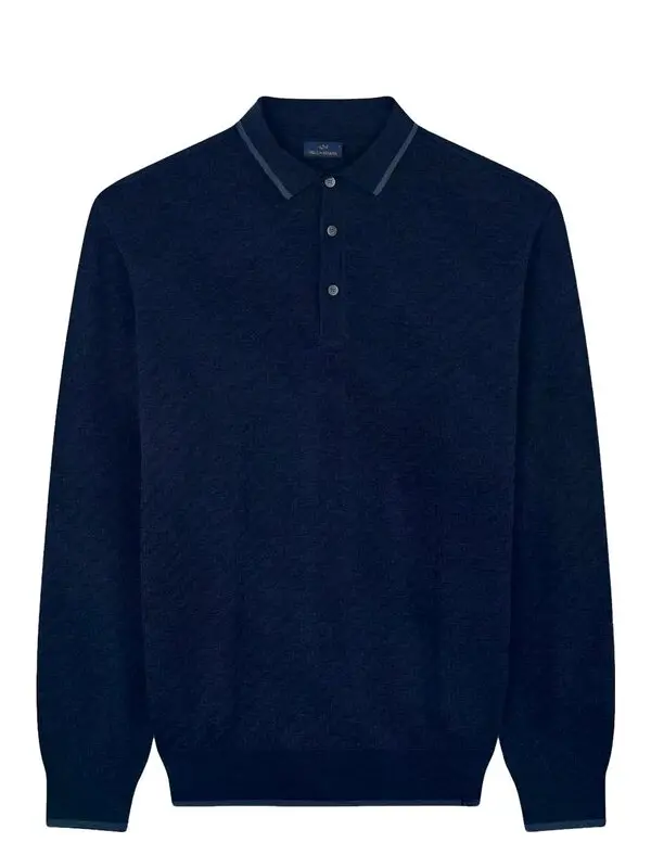 Paul & Shark Long-sleeve Polo Shirt - Blue