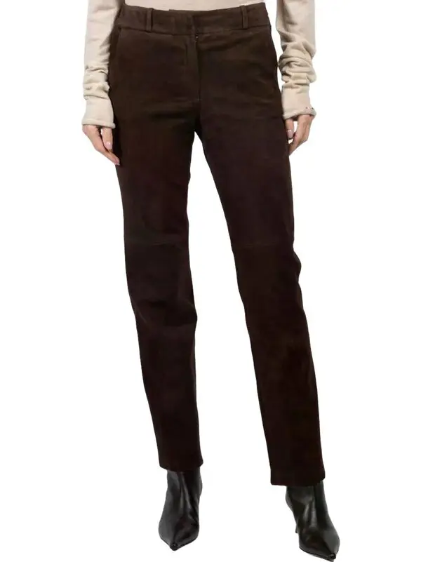 ARMA Jenna Suede Trousers - Brown