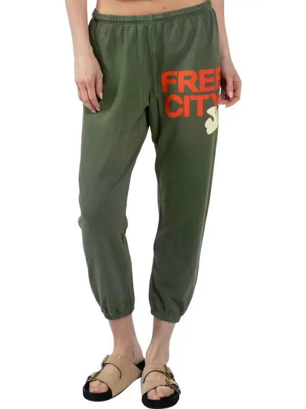 FREECITY Printed Track Pants - Green