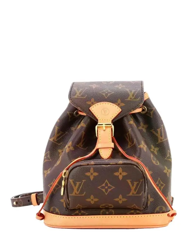 LOUIS VUITTON Montsouris Nnm Monogram Canvas Mini Backpack - Brown