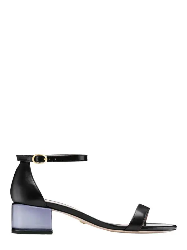 STUART WEITZMAN Lucite Block-heel Sandals - Black
