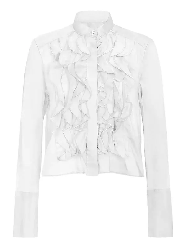 TWP Ruffled Patti Blouse - Neutrals