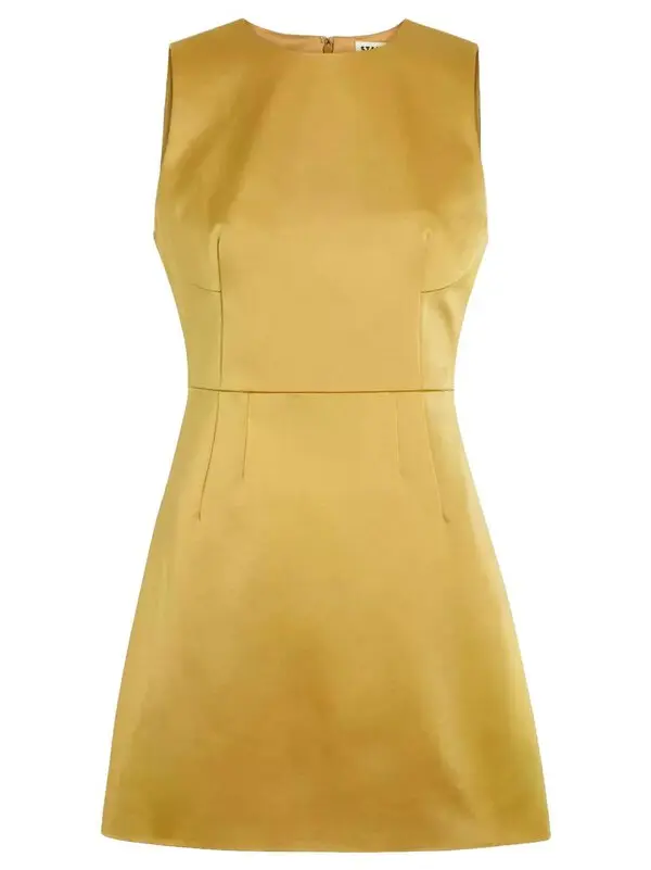 Staud Paneled Sleeveless Dress - Yellow