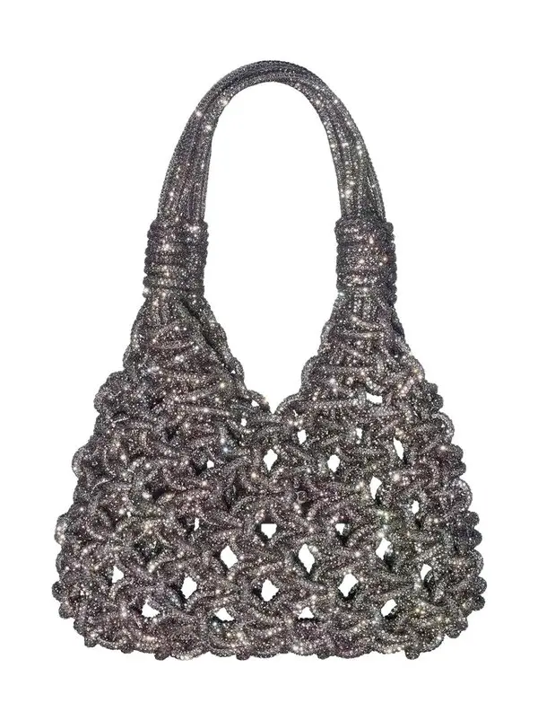 HIBOURAMA Mini Vannifique Woven Tote Bag - Grey