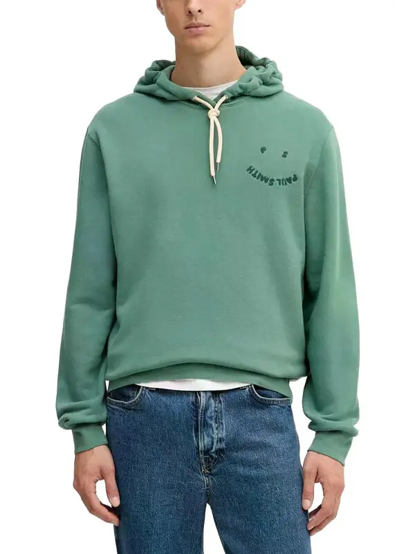 Paul Smith Logo-embroidered Hoodie - Green