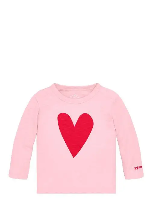 PRIMARY Baby Long Sleeve Heart Tee - Blossom Heart