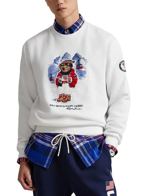 Polo Ralph Lauren Team Usa Polo Bear Sweatshirt - White