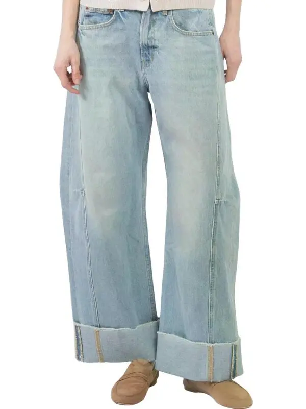B Sides Cuffed Denim Jeans - Blue