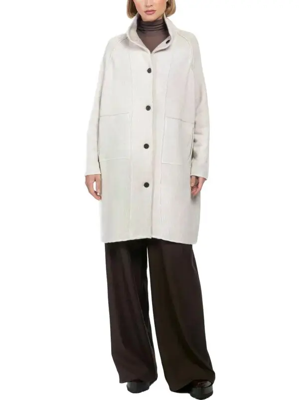 OYUNA Buttoned Pocket Coat - Neutrals