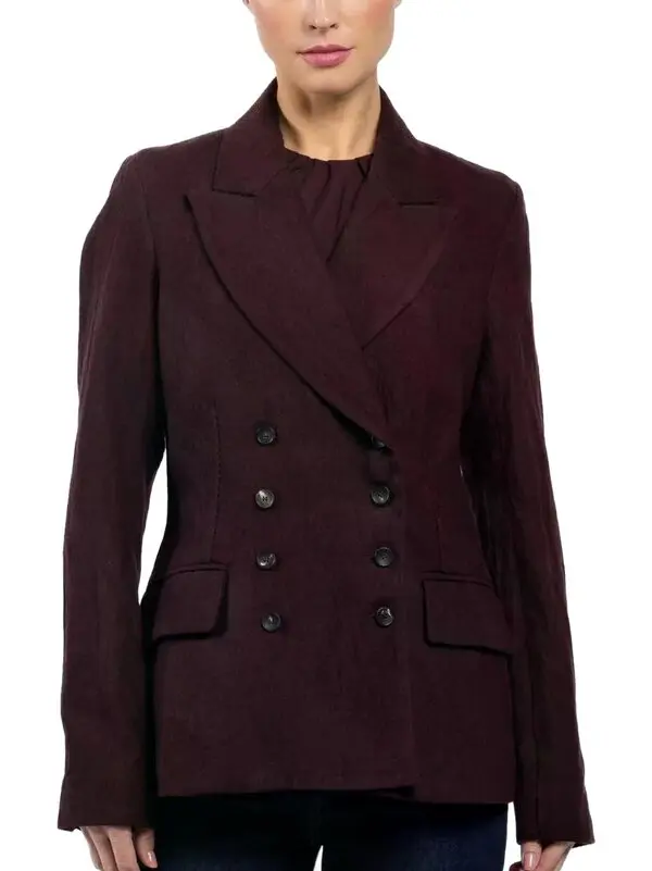 Masnada Double-breasted Jacket - Purple