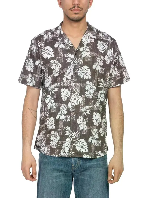 DESOTO Floral-print Shirt - Brown