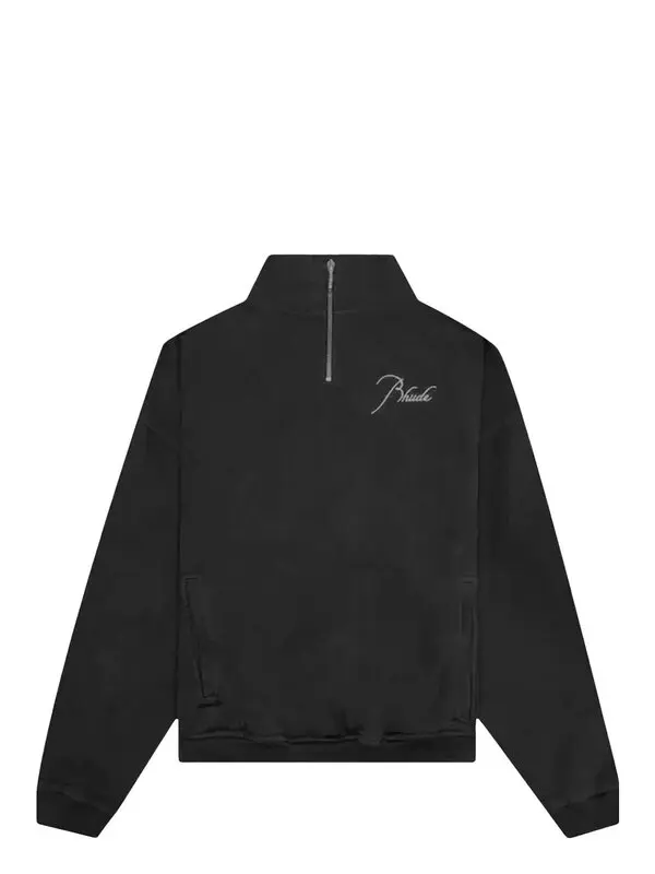 Rhude Long-sleeve Quarter-zip Sweater - Black