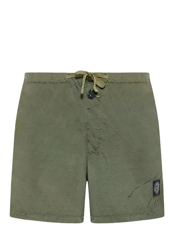 Stone Island Patch Pocket Shorts - Green