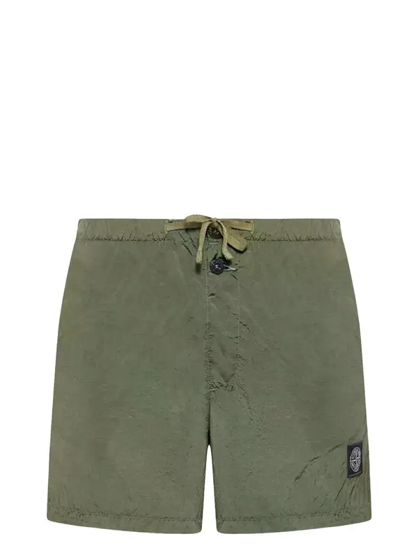 Stone Island Patch Pocket Shorts - Green