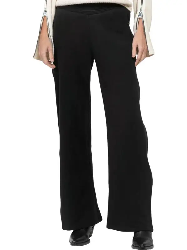 JACOB LEE Zip-detail Palazzo Pants - Black